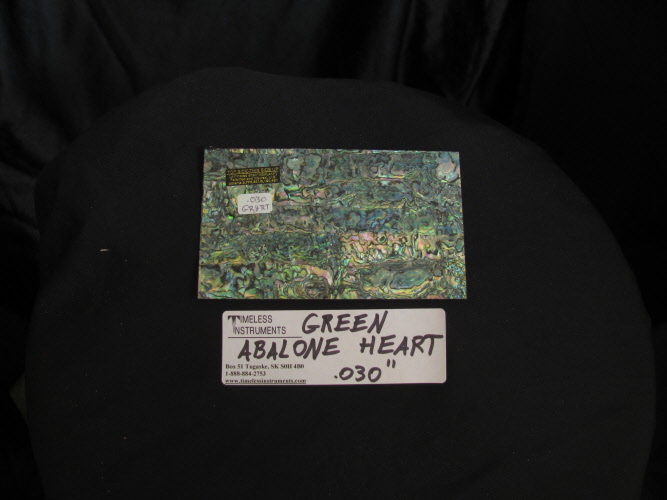 Green Abalone, Heart - Abalam Sheet